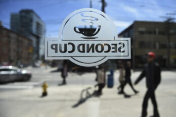 A Second Cup coffee shop in Toronto (Fred Lum / Globe and Mail via CP)
