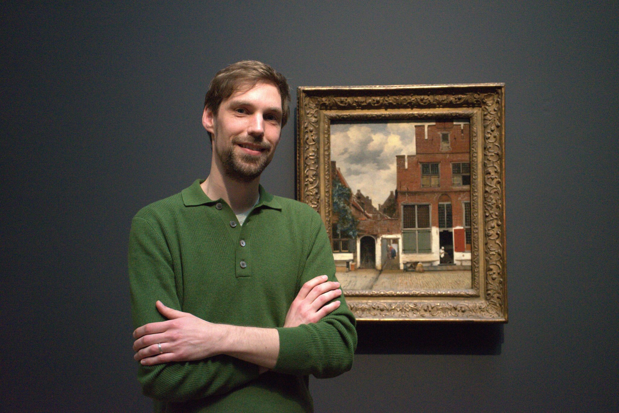 Frederik Vanmeert standing in front of The Little Street (View of ...
