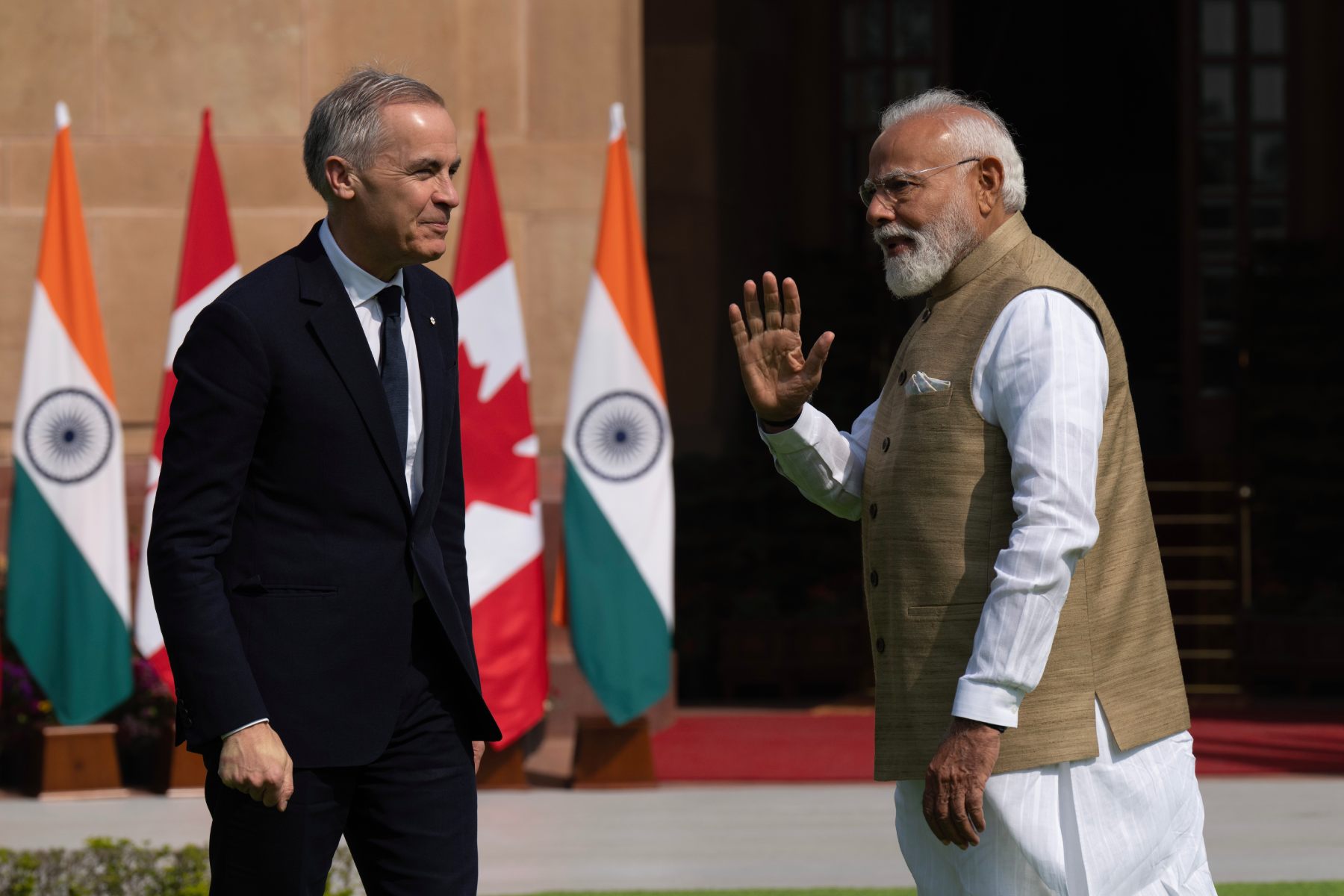 Mark Carney meets Indian prime minister Narendra Modi in New Delhi on ...