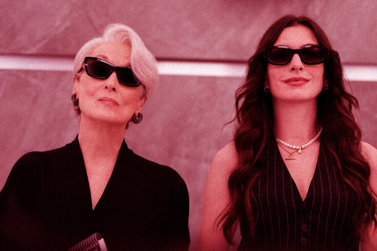 Still from The Devil Wears Prada featuring Meryl Streep and Anne ...